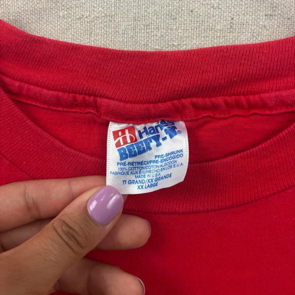 Hanes | Shirts | Red Africa Kente Cloth Graphic Vintage Beefyt Usa Made ...